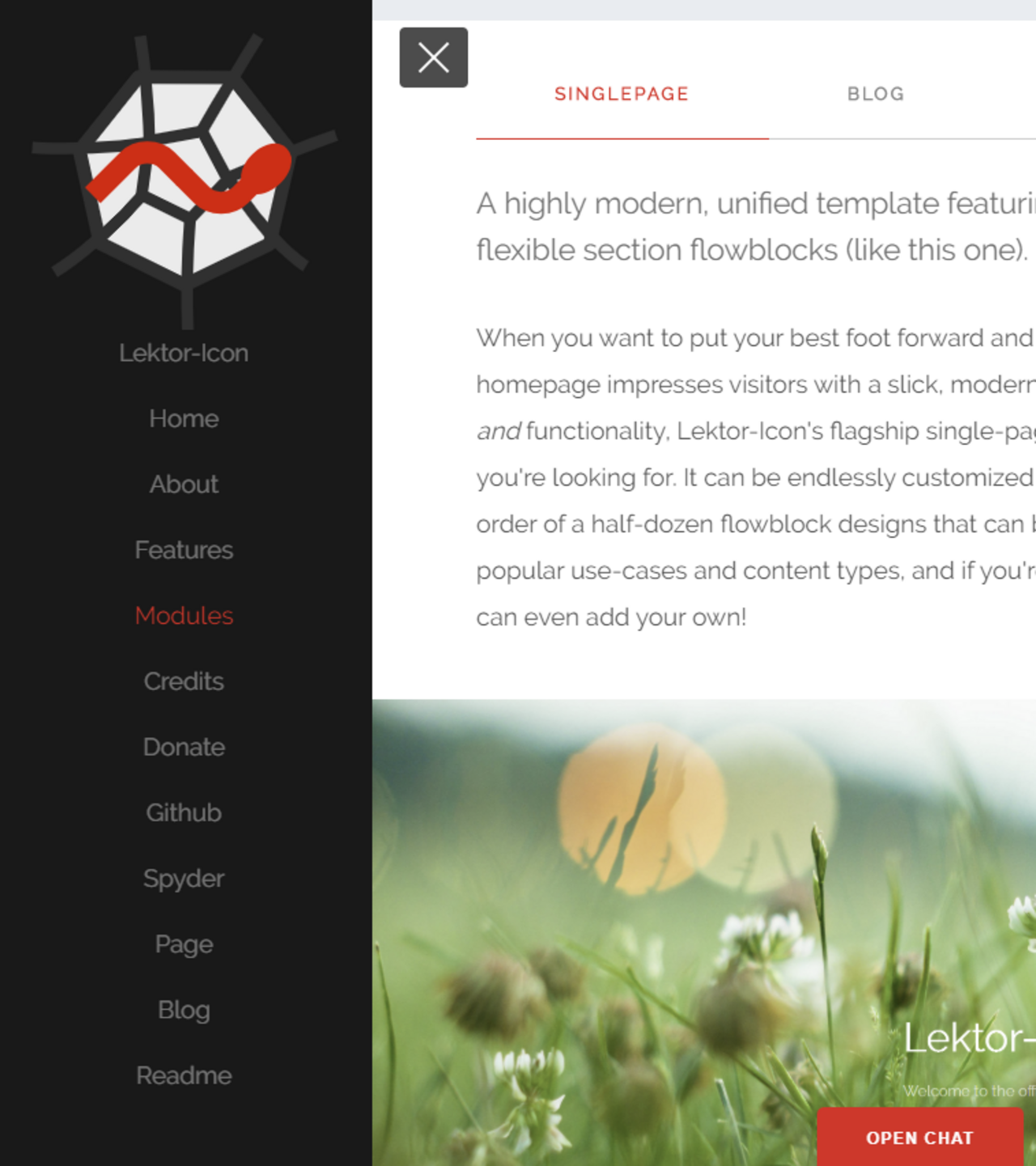 Home — Lektor-Icon Demo Site